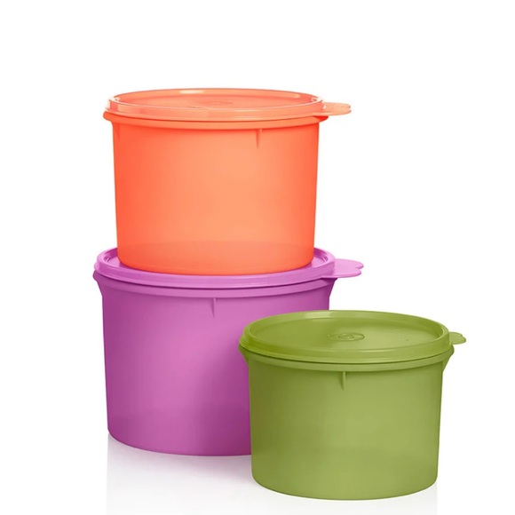 Tupperware | Kitchen | New Tupperware Costacking Canister 3pc Set | Poshmark